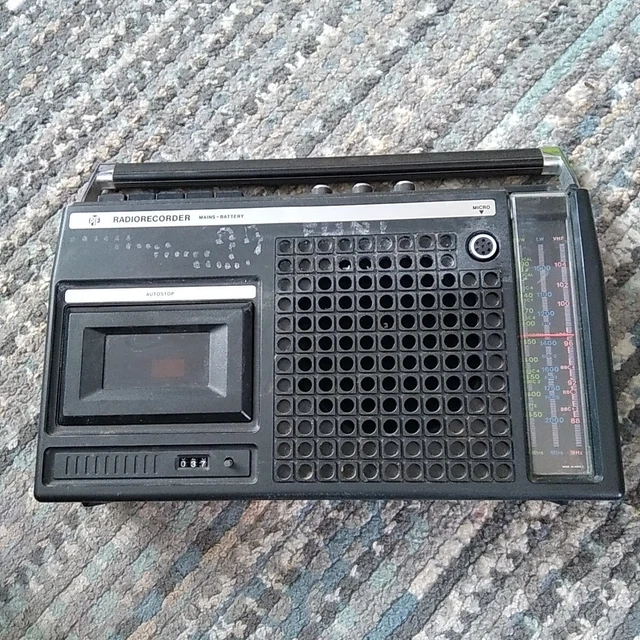 VINTAGE PYE 9009 Portable Stereo Boombox 3-Band Radio, Cassette ...