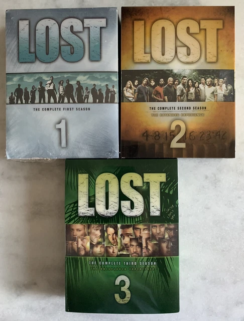 LOST: DVD, THE Complete First, Second & Third Seasons, 2004-07, HTF $20 ...
