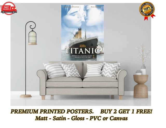 TITANIC POSTER , Size Of Titanic And Plans , White Star Line ...