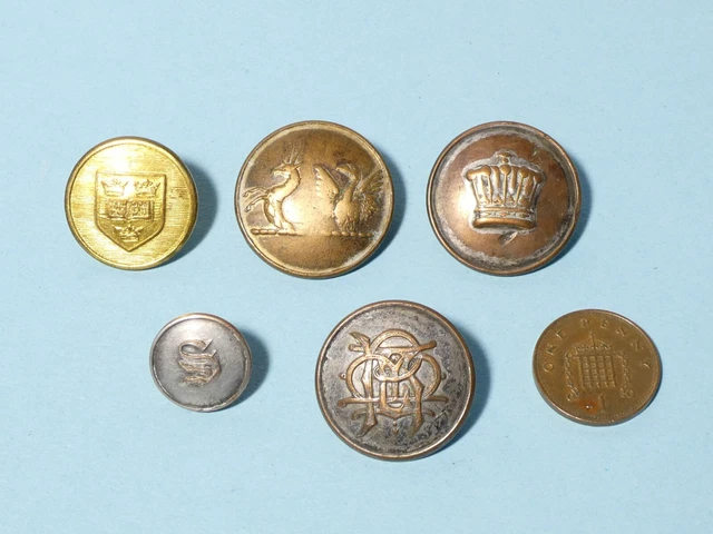 5 X ANTIQUE / Vintage Military Livery Hunt Buttons etc. #LH1 £36.25 ...