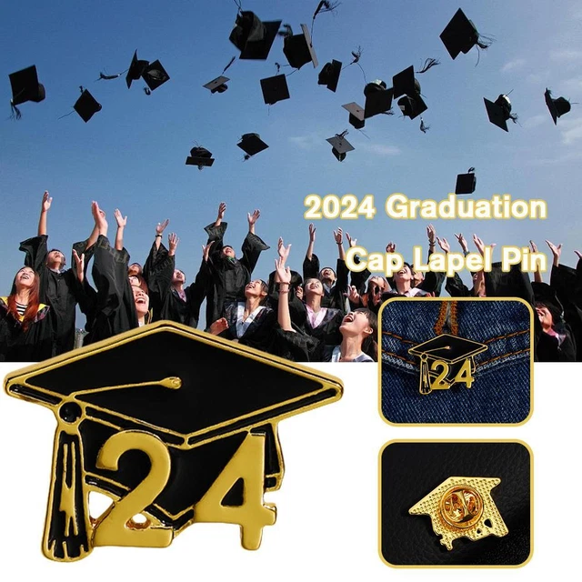 CLASS OF 2024 Graduation Cap Pin Metal Fashion Versatile Craft Brooch m ...