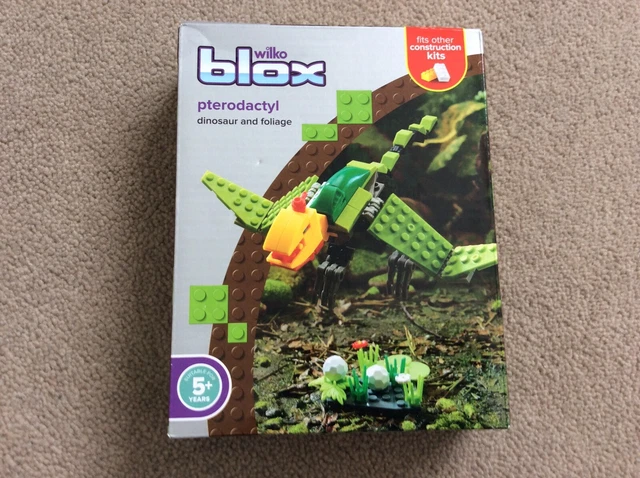 WILKO BLOX PTERODACTYL Dinosaur And Foliage £3.99 - PicClick UK