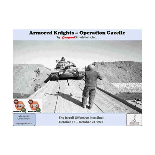 GROGNARD SIMULATIONS WARGAME Armored Knights - Operation Gazelle Box ...