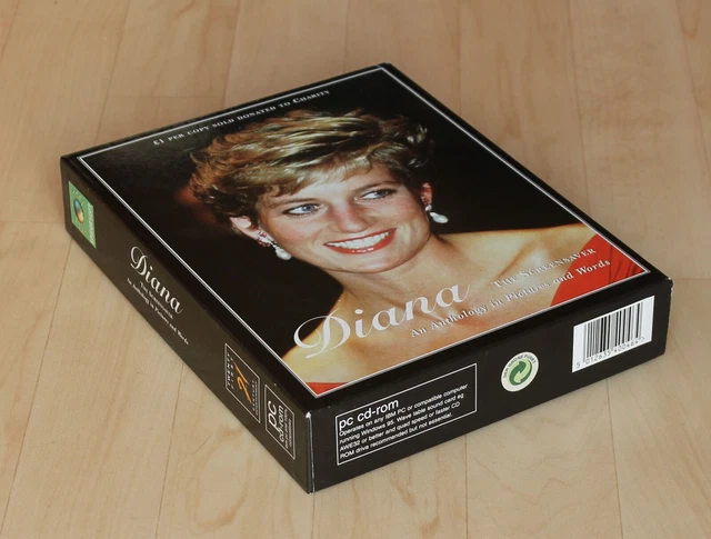 DIANA THE SCREENSAVER An Anthology in Pictures and Words (PC, 1997, Big ...