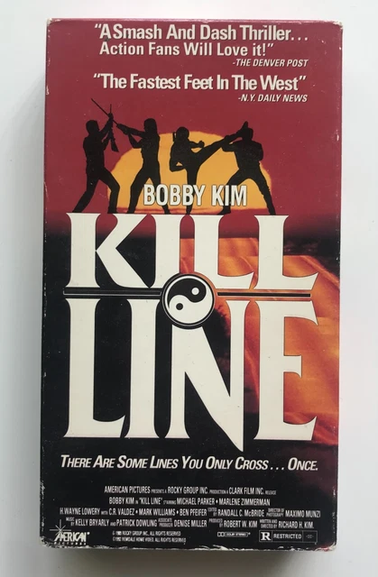 KILL LINE VHS Hemdale Bobby Kim 90s Martial Arts Action Kung Fu NTSC ...