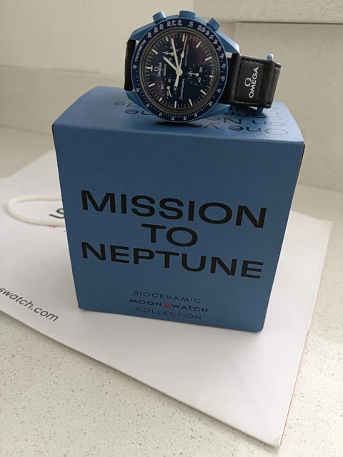 OMEGA SWATCH SPEEDMASTER MoonSwatch Mission To Neptune £120.00 ...