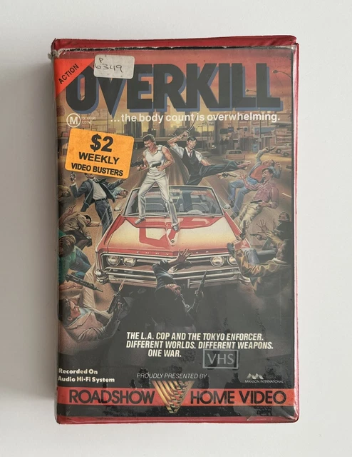 OVERKILL [VHS] ROADSHOW Ex-Rental Big Box Video Tape Ulli Lommel 1987 Action $65.00 - PicClick AU