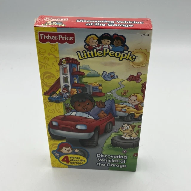 FISHER-PRICE LITTLE PEOPLE Discovering Vehicles at the Garage VHS 2002 ...