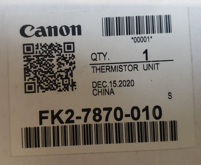 CANON FK2-7870-010 THERMISTOR Unit (R27) £12.00 - PicClick UK
