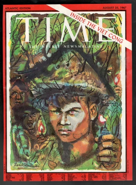DAVID STONE MARTIN War Vietnam 1967 Time Solo Housse 1 Page D'Origine ...