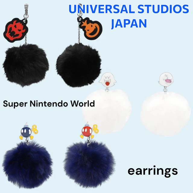UNIVERSAL STUDIOS JAPAN Super Nintendo World earrings authentic NEW ...