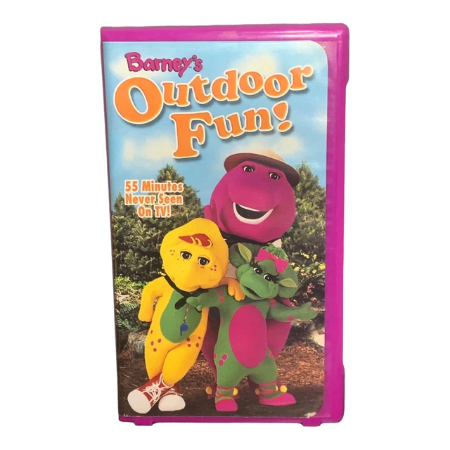 BARNEY’S OUTDOOR FUN! VHS Video Tape Kids Sing Along Songs Rare Case ...