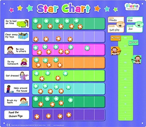 FIESTA CRAFTS STAR Chart / Reward Chart Magnetic Activity Chart - Extra ...