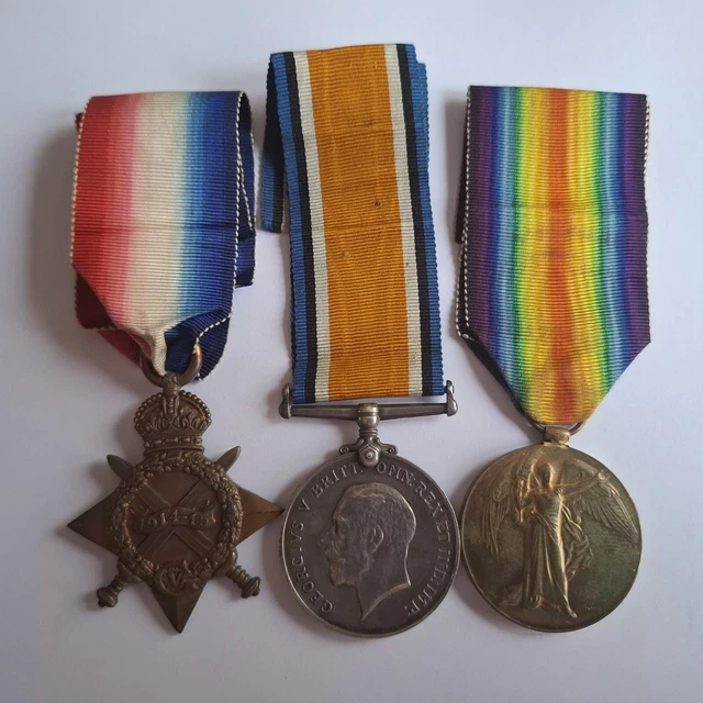 WW1 BRITISH MEDAL Trio + Papers £69.99 - PicClick UK