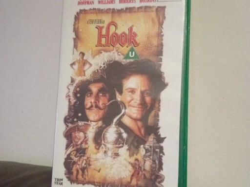 HOOK VHS TAPE Peter Pan Movie - Robin Williams Hoffman Roberts Hoskins Spielberg £1.95 - PicClick UK