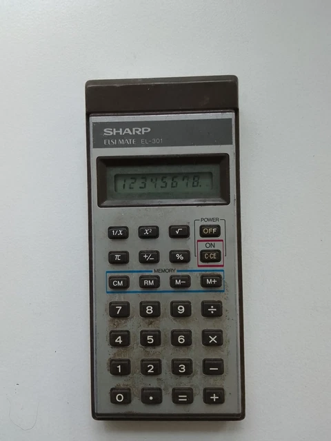 VINTAGE SHARP ELSI MATE EL-301 Calculator £16.32 - PicClick UK