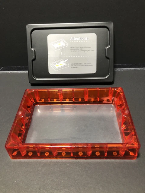 ELEGOO PLASTIC ORANGE Resin Tank / Vat for Mars / Mars 2 3D Printer ...