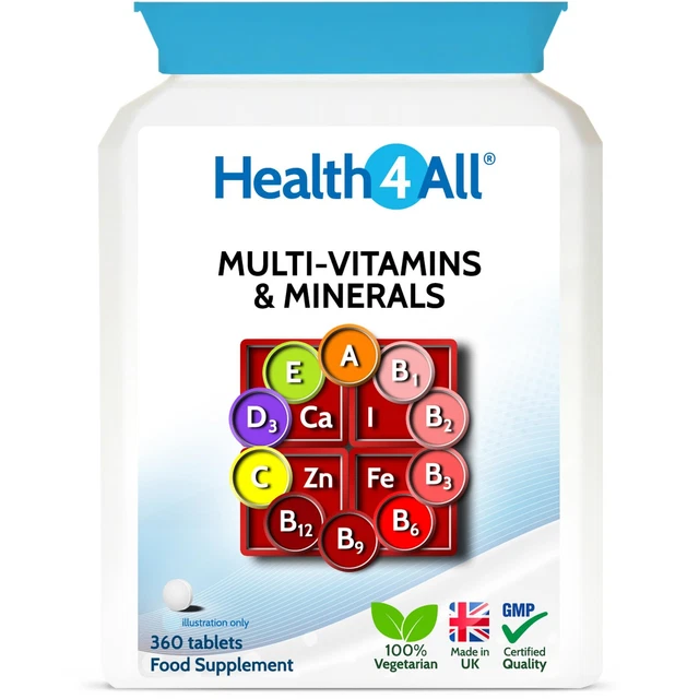 MULTIVITAMINS & MINERALS One a Day 360 Easy to Swallow Tablets 1 Year ...