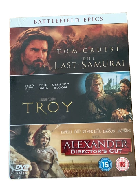 BATTLEFIELD EPICS - The Last Samurai/Troy/Alexander (Box Set) (DVD ...