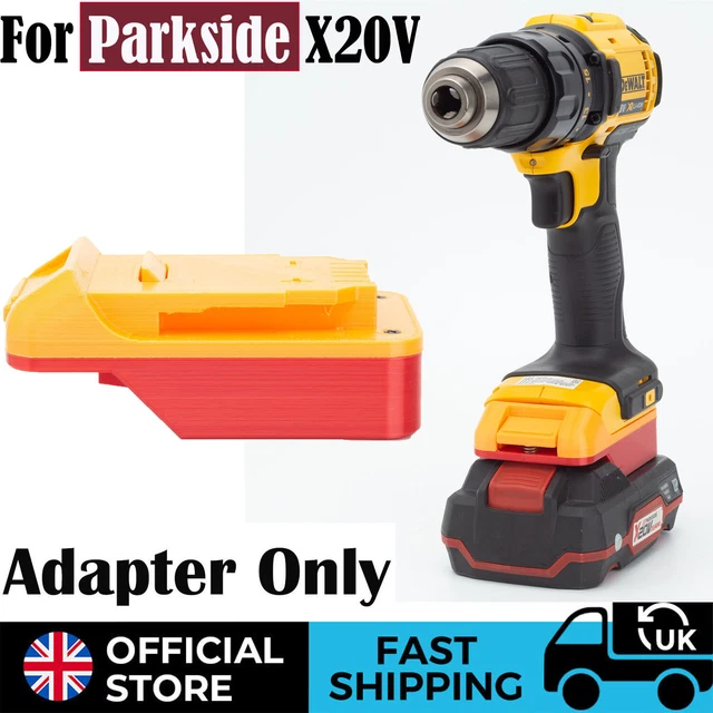 ADAPTER FOR PARKSIDE X20V Battery Adapter to For Dewalt 18V 20V ...