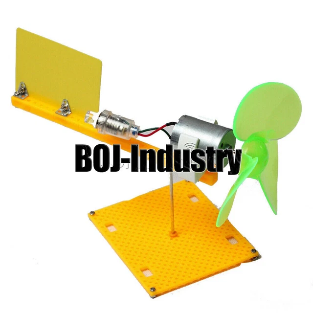 MICRO WIND TURBINES Generator Small DC Motor Blades with Holder DIY Kit ...
