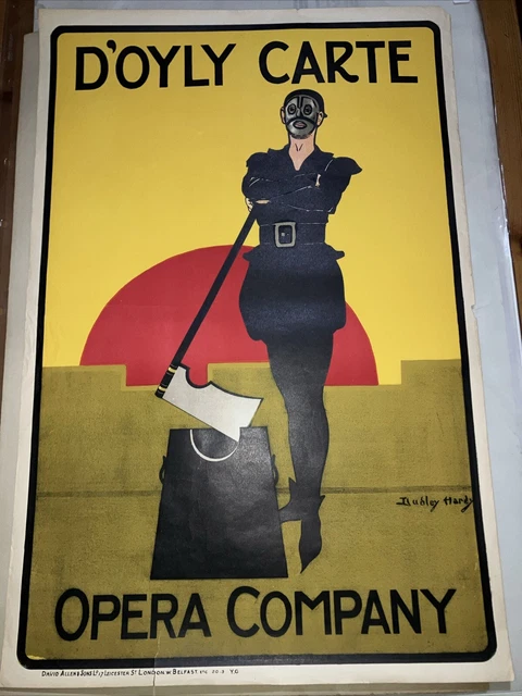 1920S D'OYLY CARTE OPERA CO. Original vintage poster Dudley Hardy EUR ...