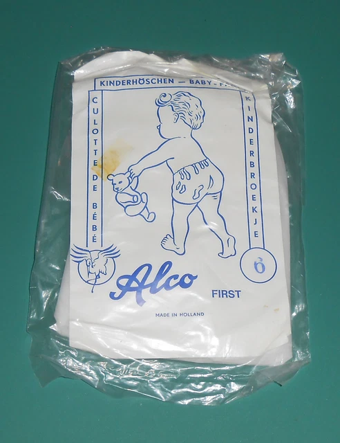 VINTAGE 1950S ALCO Rubber Plastic Pants Baby Diaper Cover Size 6 XL ...