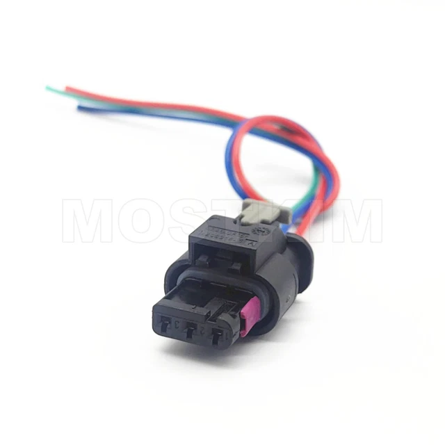 3-PIN DAYTIME RUNNING Light Connector Pigtail Fit For Tesla Model 3 ...