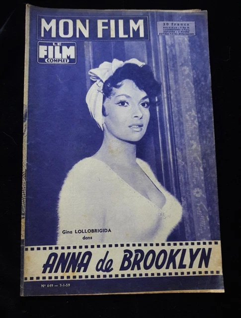 MON FILM N°649 01/1959 Gina Lollobrigida Anna De Brooklyn Cinema 791 ...