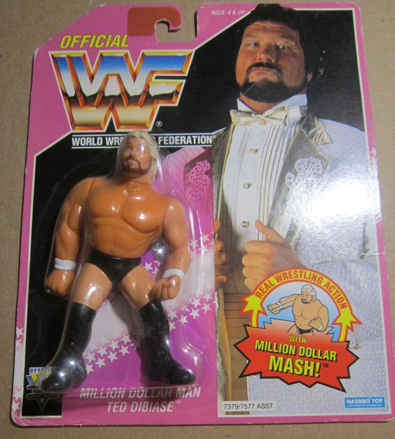 WWF HASBRO PURPLE Card Million Dollar Man Ted Dibiase Wrestling Figure WWE Free $229.99 ...