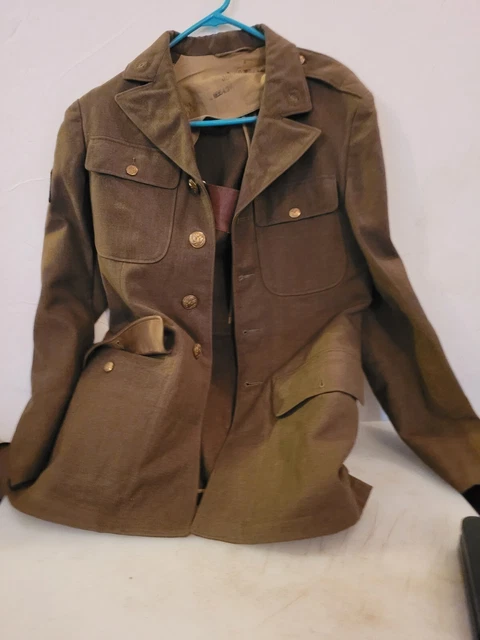 WWII US ARMY Ground Forces Replacement Depot Officers Jacket 36 Wool ...