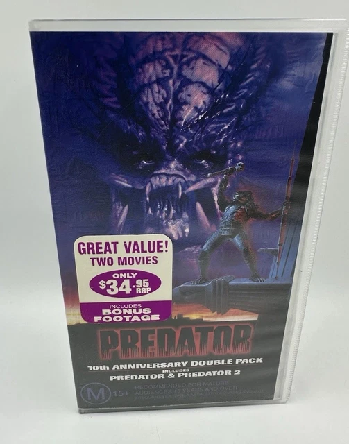 PREDATOR & PREDATOR 2 - 10th Anniversary Double Pack VHS Tape ...