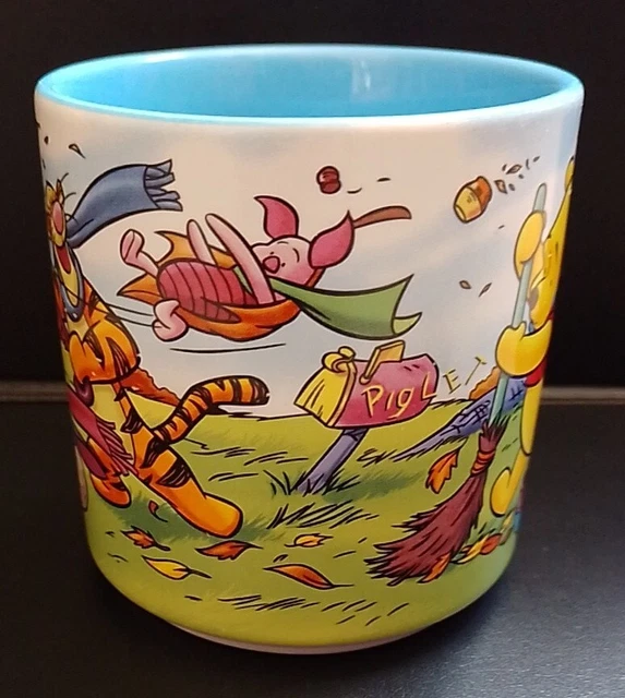 DISNEY STORE WINNIE the Pooh Autumn, Windy Day Mug. Walt Disney ...