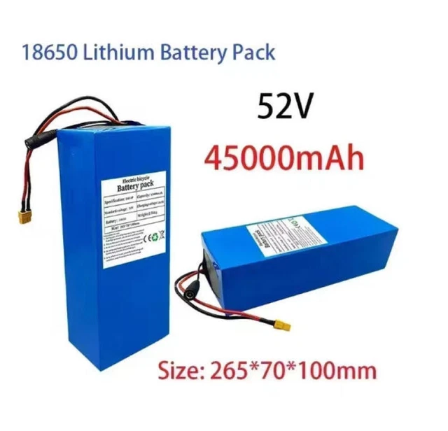 52V RECHARGEABLE LI-LON Battery 14S4P 45Ah with BMS for Balance Car ...