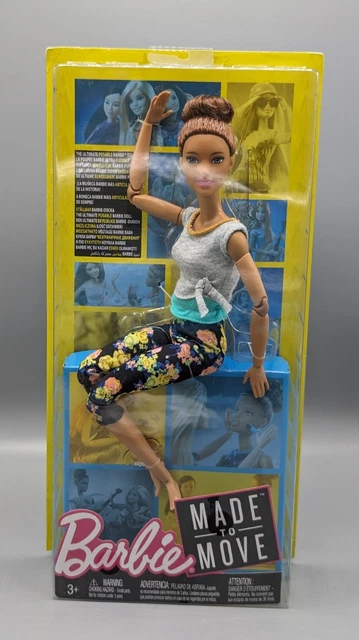 BARBIE MADE TO Move 11" Doll 22-Flexible Joints Creative Pose Floral ...