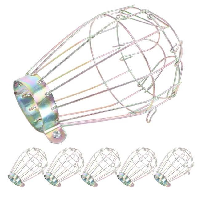 6 PCS REPTILE Heat Lamp Protection Net Anti-scalding Lampshade Cage $39 ...
