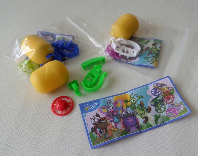 FERRERO KINDER SURPRISE GO MOVE Bugs Toys SD074A, SD075A, SD076A $10.00 ...