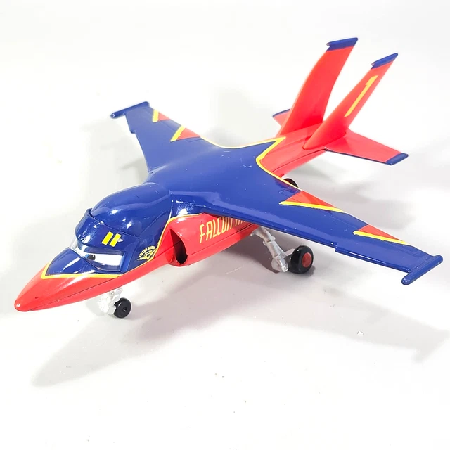 DISNEY STORE PIXAR Cars Air Mater Falcon Hawk Blue Red Jet Die Cast 1: ...