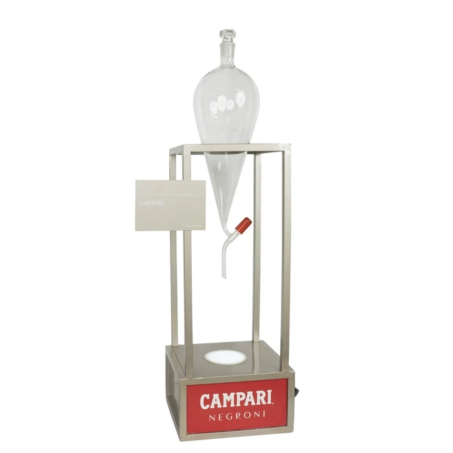 CAMPARI NEGRONI BLASE Ausgießer LED Karaffe Glas Pourer Glorifier ...