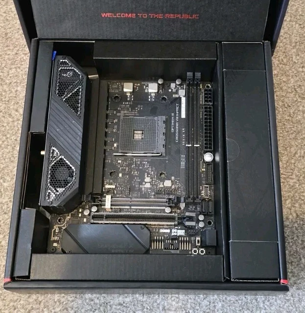 ASUS ROG CROSSHAIR VIII Impact X570 AMD Motherboard £150.00 - PicClick UK