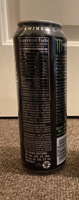 MONSTER ENERGY DRINK Import 550ml Resealable Lid Full Sealed Rare £42. ...