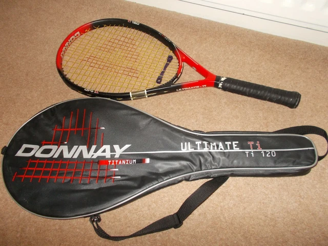 DONNAY ULTIMATE TI 120 titanium tennis racket & cover £10.50 - PicClick UK