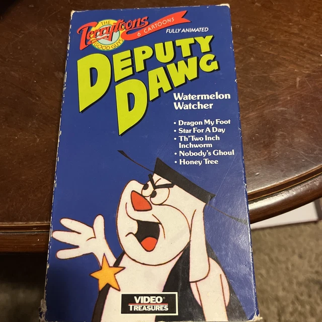 DEPUTY DAWG WATERMELON Watcher Cartoon VHS Tape Terrytoons Treasures ...