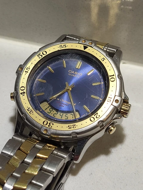 VINTAGE CASIO AD-512 alarm chrono ana-digi 100m WR £52.72 - PicClick UK
