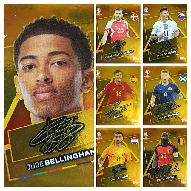 TOPPS UEFA EURO EM 2024 - Gold Stickers SP, Blue parallels EUR 11,00 ...