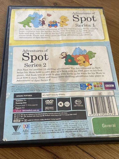 ADVENTURES OF SPOT Series 1-2 Bumper Pack DVD Region 4 BBC Seasons One ...