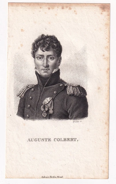 PORTRAIT XIXE AUGUSTE Colbert Chabanais Napoléon Bonaparte Premier ...