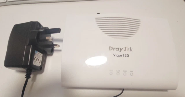 DRAYTEK VIGOR 130 ADSL2+/VDSL2 (FTTC/BT Infinity) Ethernet Modem PPPoE ...
