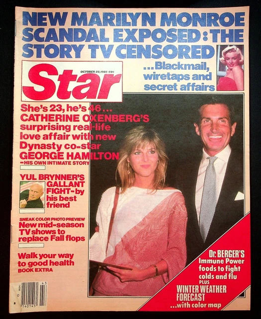 VINTAGE STAR TABLOID Magazine October 22 1985 Marilyn Monroe Dynasty ...
