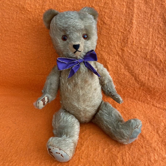 ORIGINAL ANTIQUE VICTORIAN Mohair Teddy Bear Jointed Moveable Arms ...